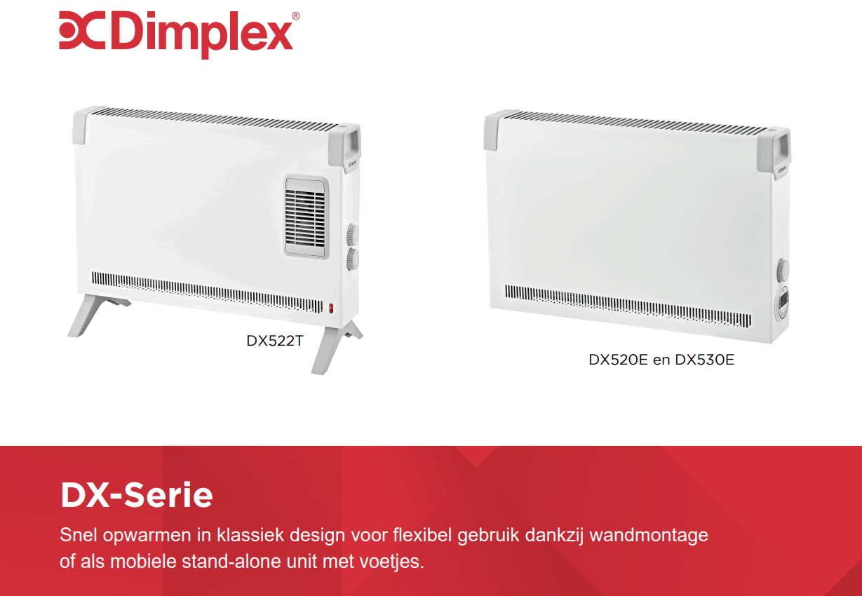 Uitgebreide downloads van alle producten - Dimplex